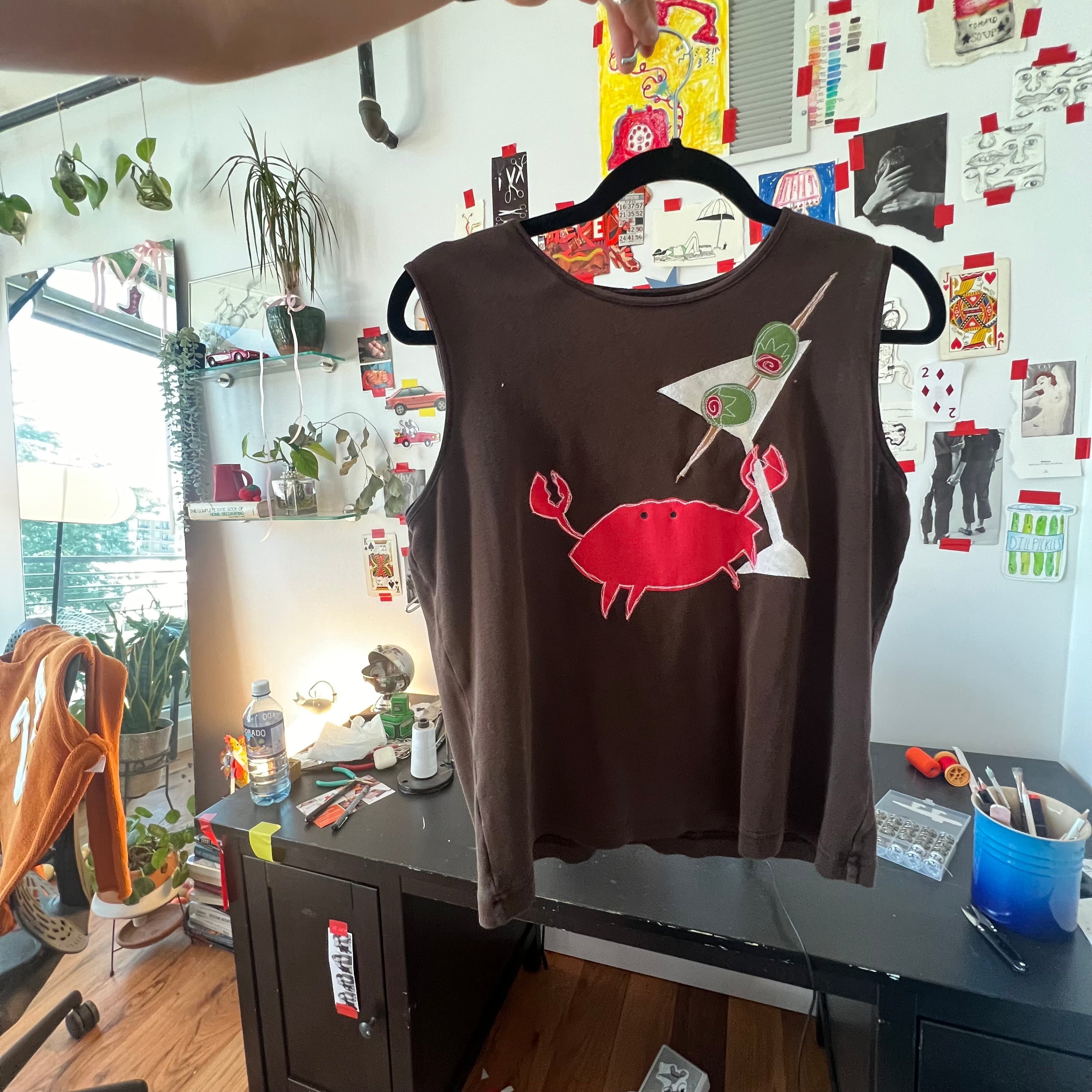 Crab-tini tank(medium) – Magg's Rags