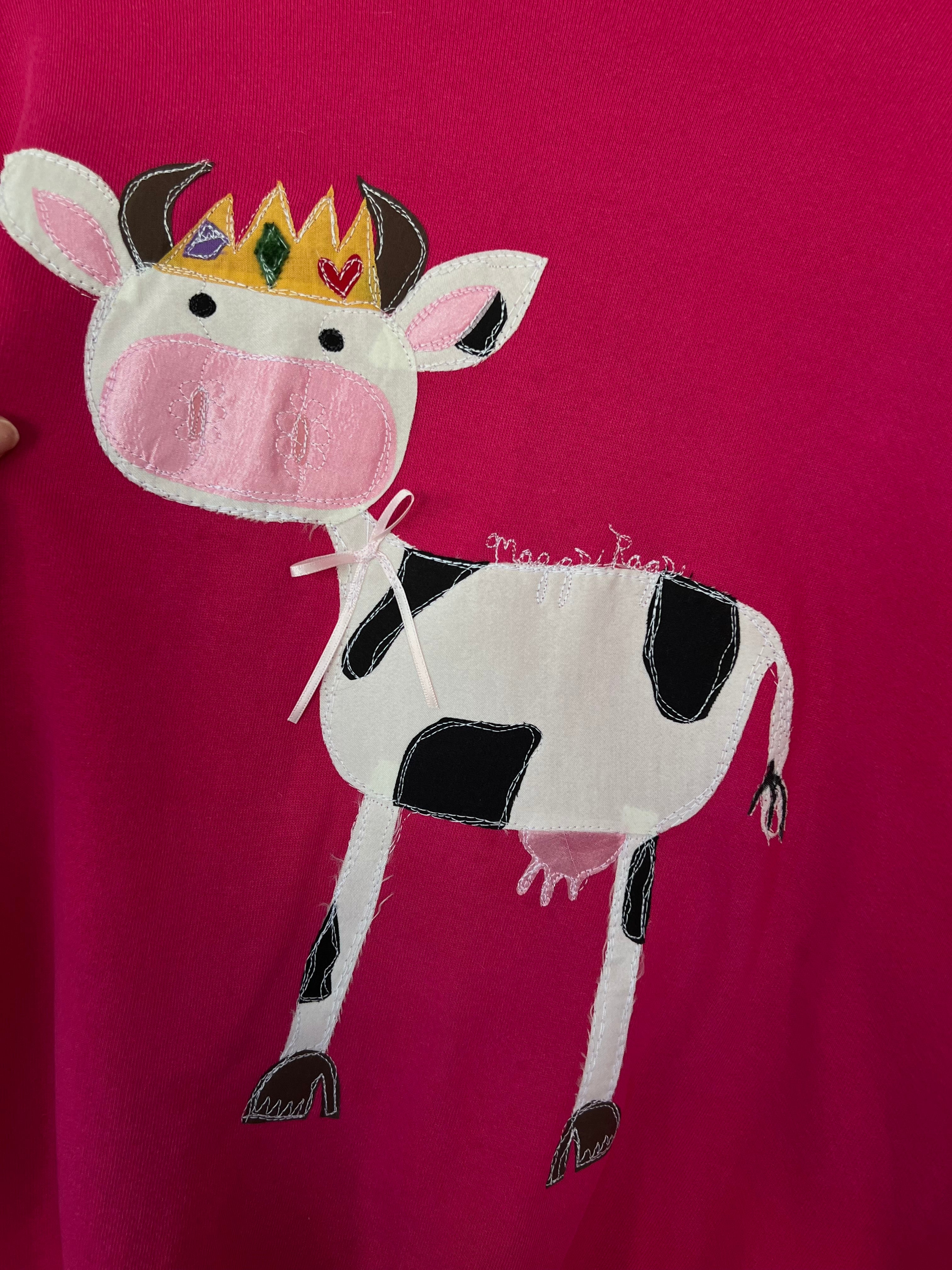 Princess cow crew(large) – Magg's Rags